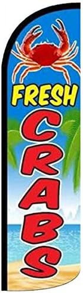 Windless Swooper Flag Banner Sign 3x11.5 ft Tall (Flag ) bq - Walmart.com