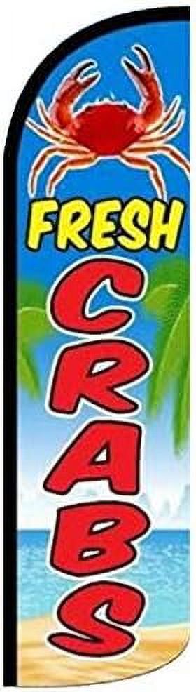 Windless Swooper Flag Feather Banner Sign 3X11.5 Ft Tall (Flag ) Bq ...