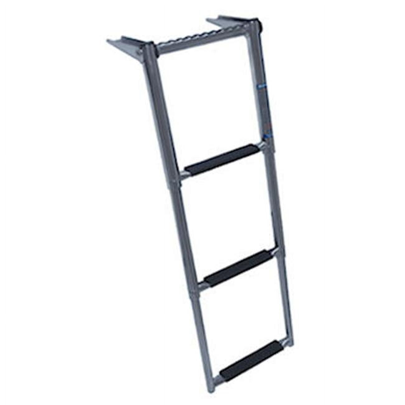 Windline TDL-3XP 3 Step Over Platform Telescoping Boat Ladder with Hand ...