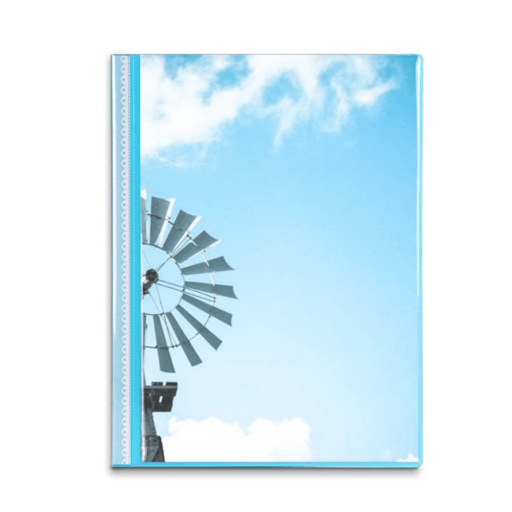 Windll White Clouds Blue Sky Book Sheet Protectors Portfolio Binder ...
