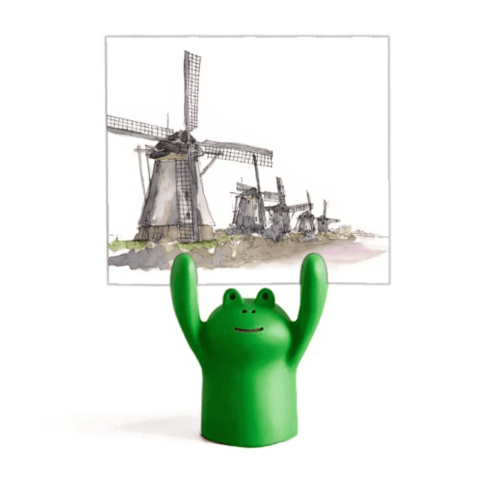 Windll in Holand Art Deco Fashion Memo Holder Cartoon Animal Frog Stand ...