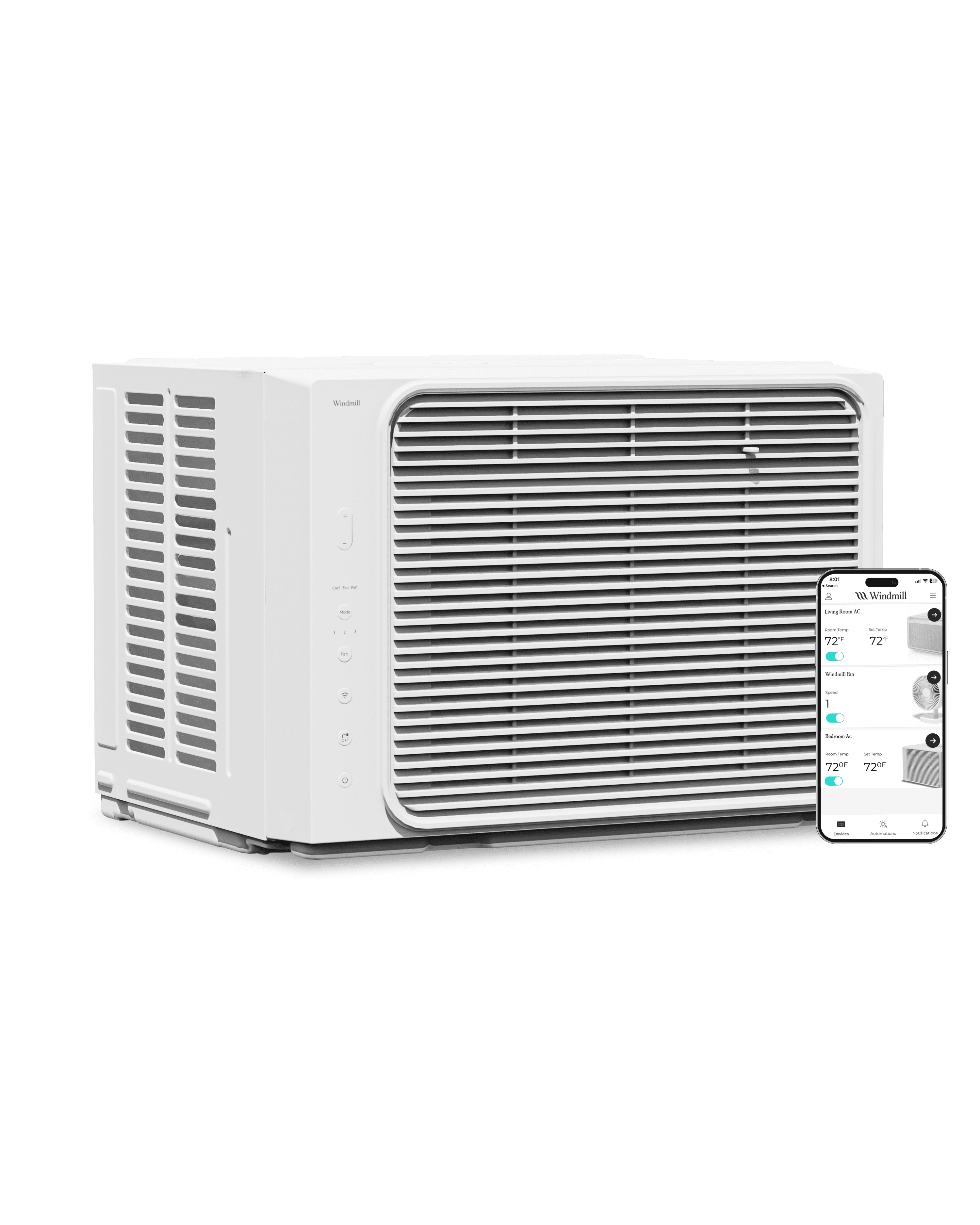 Windmill 6,000 BTU Window Air Conditioner - Lite Series - Quiet & Smart ...