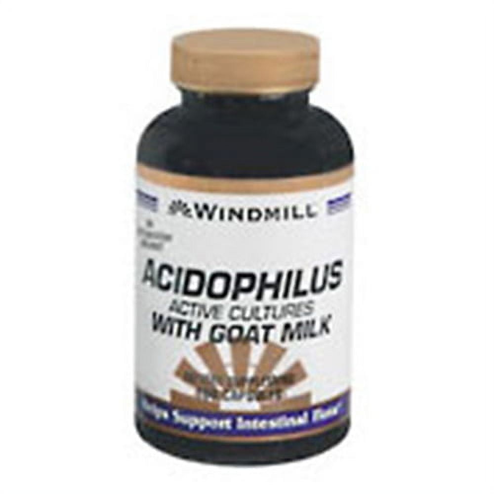 Windmill Acidophilus Dietary Supplement Caplets With Goat Milk, 100 Ea ...