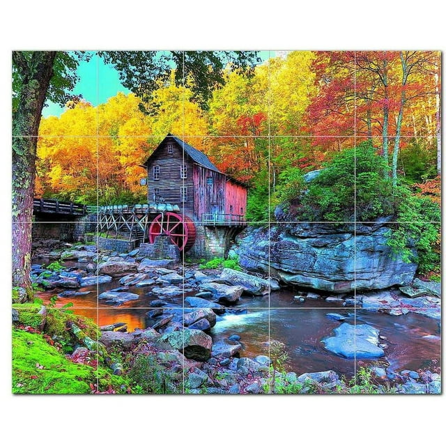 Windmill Ceramic Tile Mural Kitchen Backsplash Bathroom Shower, 401938 ...