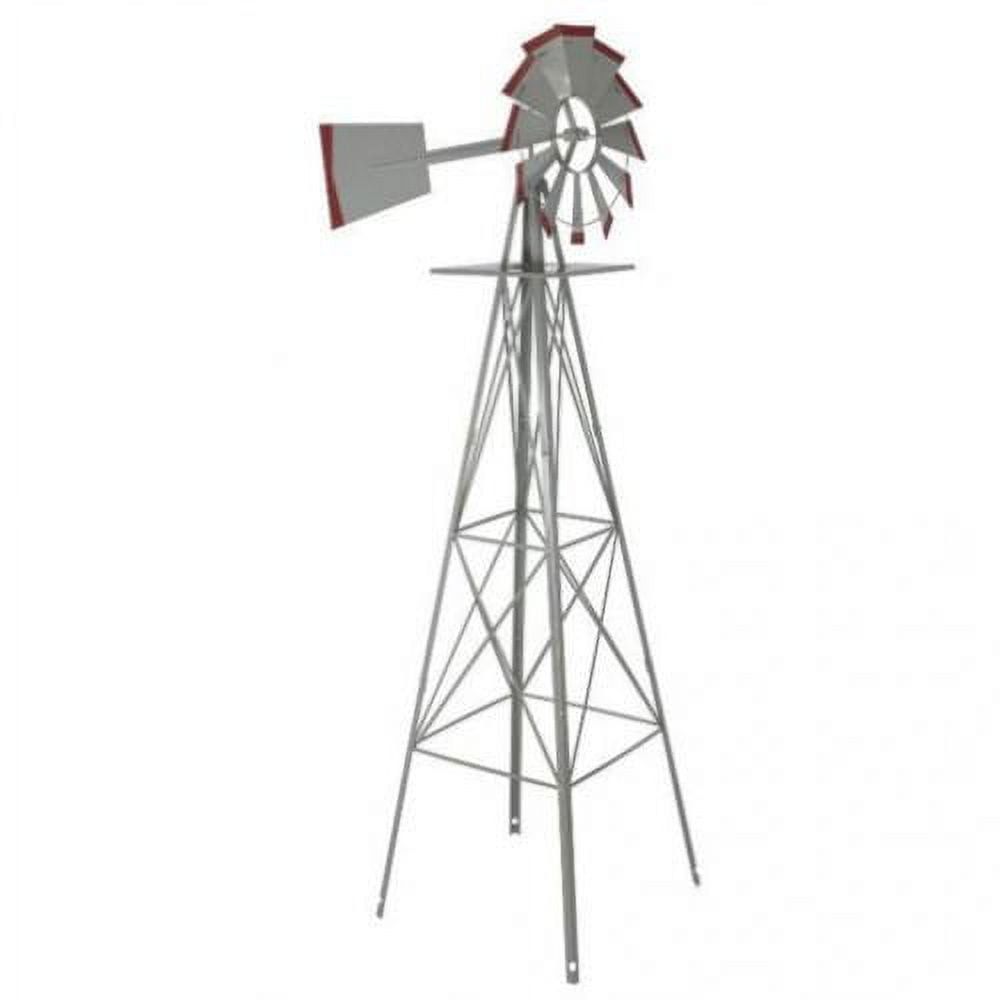 Windmill Decorative Silver/Red 8' fits Windmills No Model Category ...