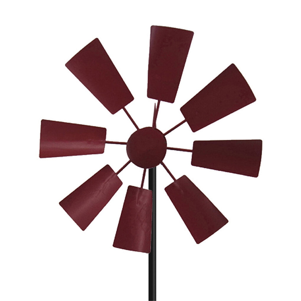 YY.Home Windmill 18 cm Wine Red Weathervanes, Easy Installation ...