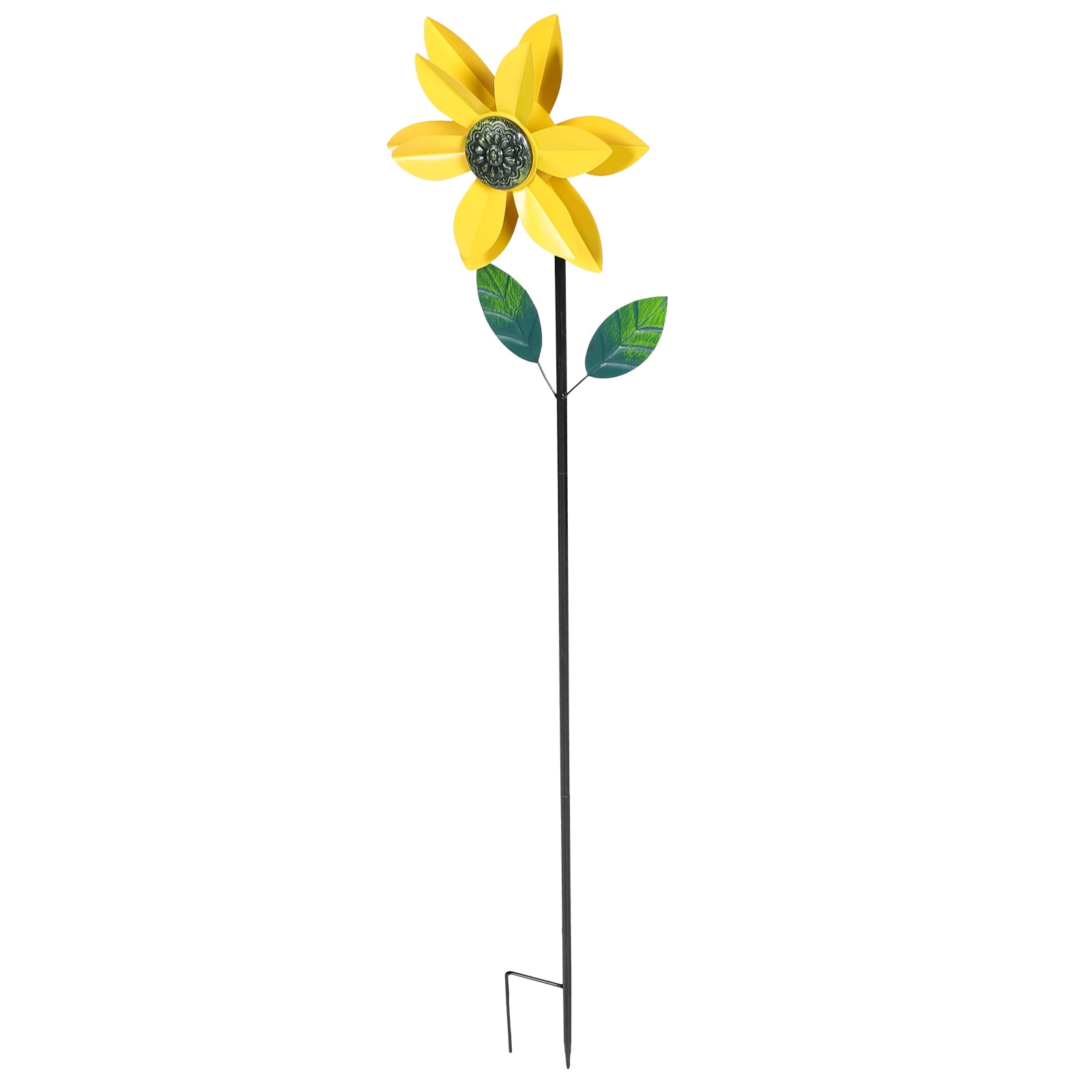 Windmill Garden Stake Decorative Sunflower Décor Scene Prop Wrought ...