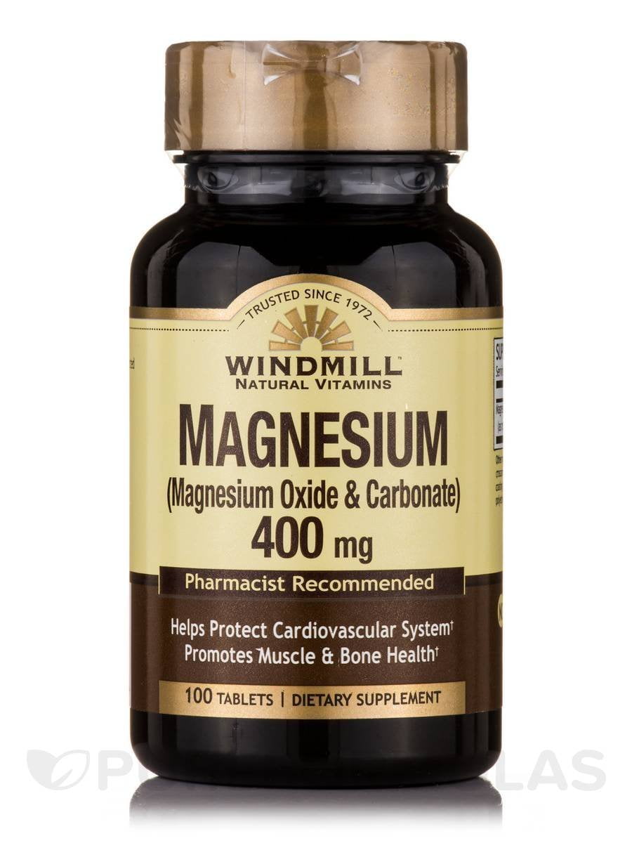 Windmill Magnesium 400 Mg Tablets, 100.0 Count - Walmart.com