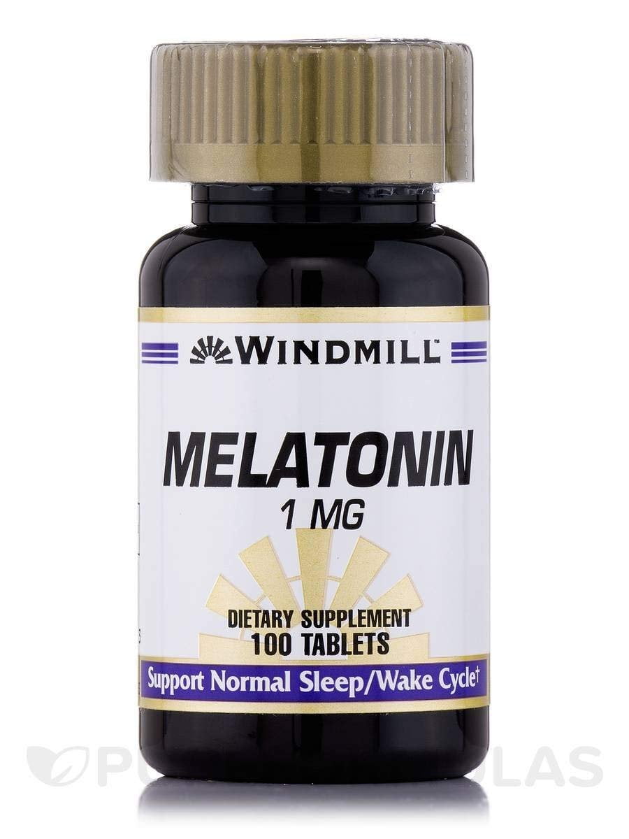 Windmill Melatonin 1 Mg Tabs 100's Windmill - Walmart.com