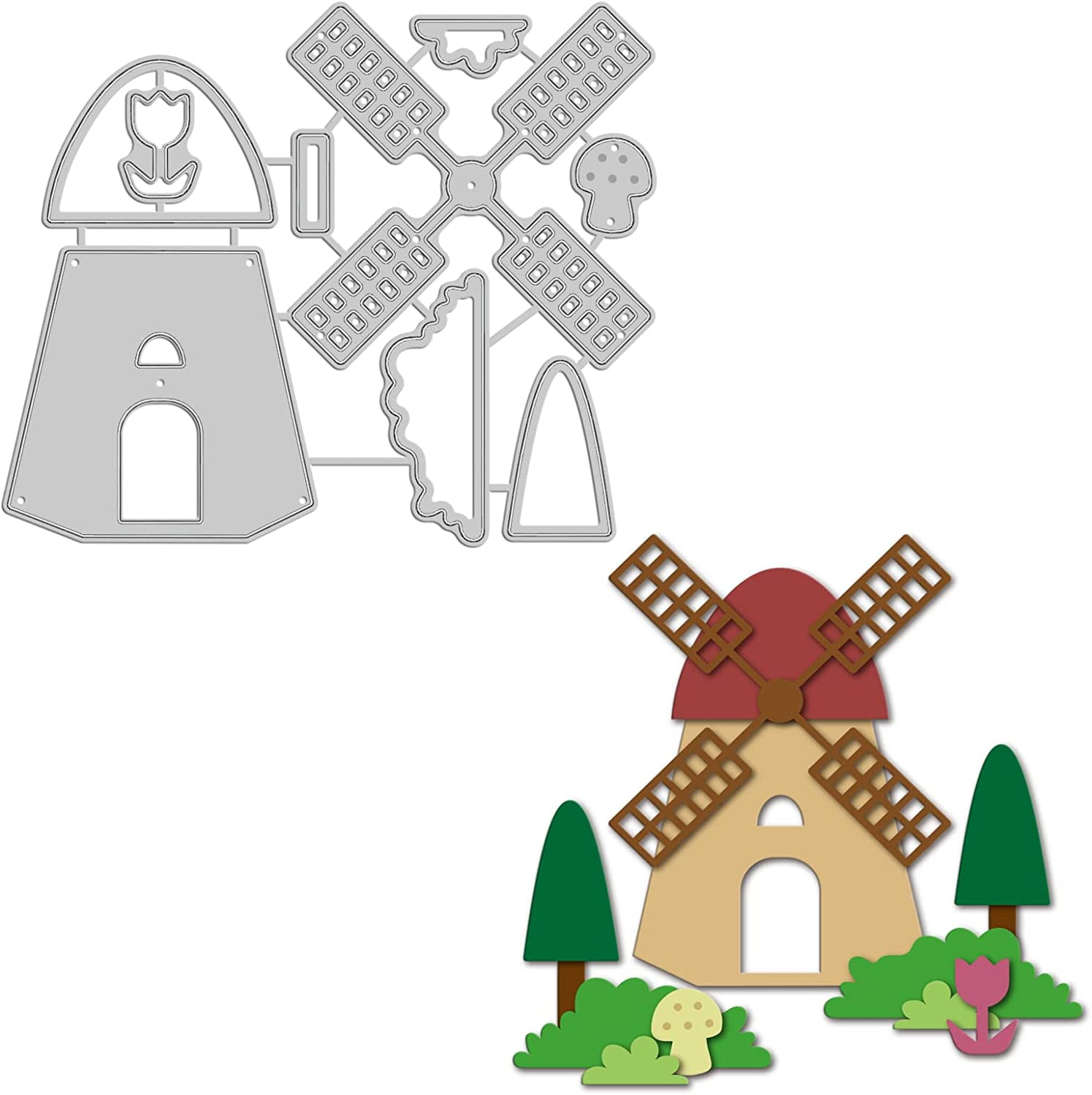 Windmill Metal Cutting Dies Die Cuts for DIY Scrapbooking Wedding ...