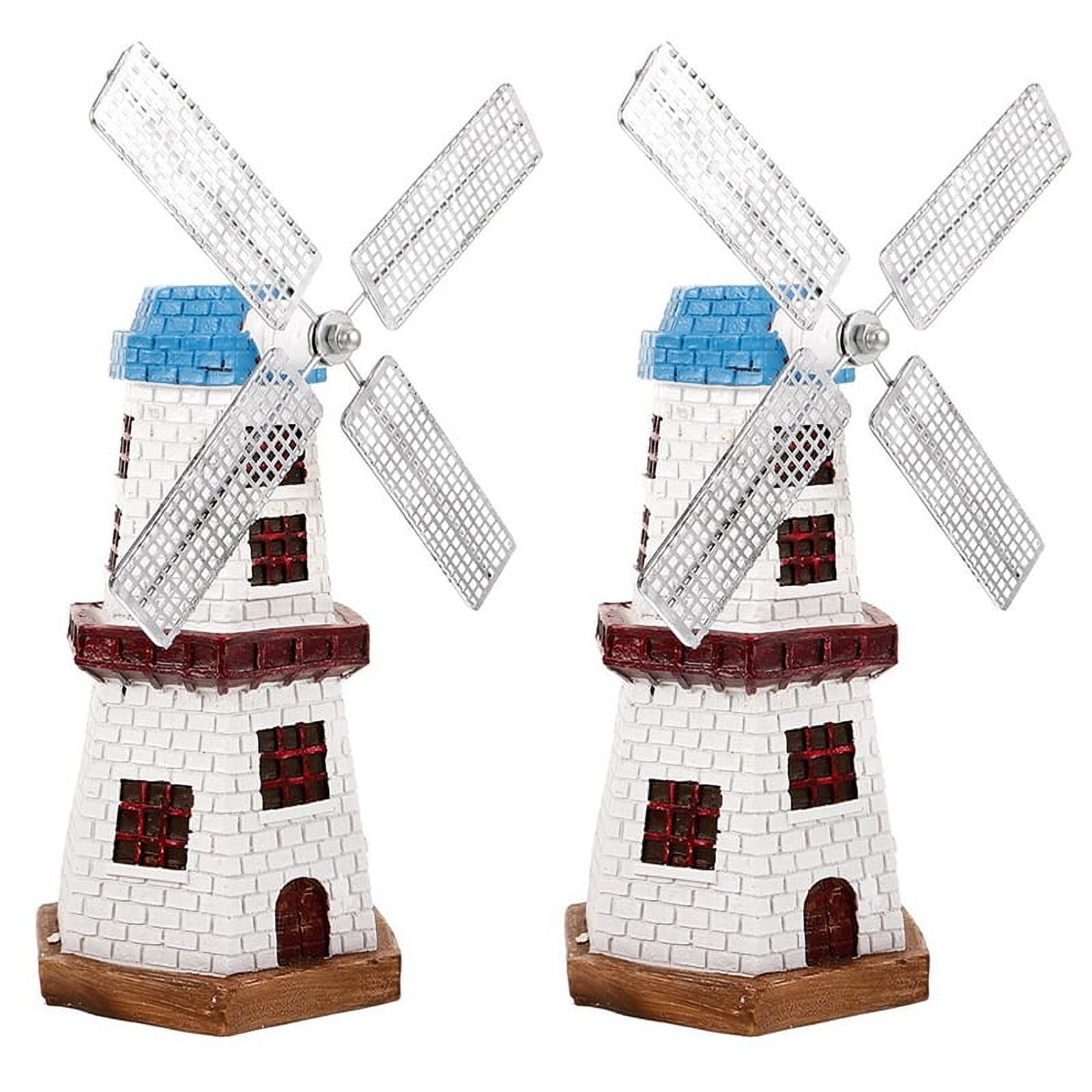 Windmill Ornaments, Retro European Dutch Windmill Statue Windmill Model ...