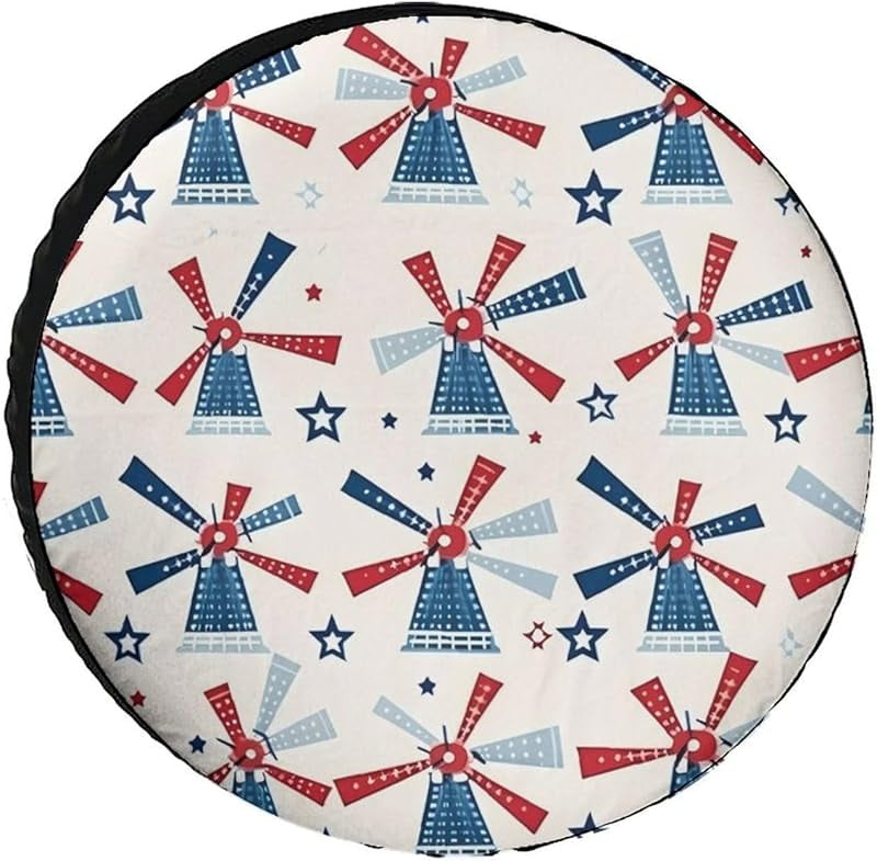 Windmill Patriotic Celebrate America Independence Printed Spare Tire ...