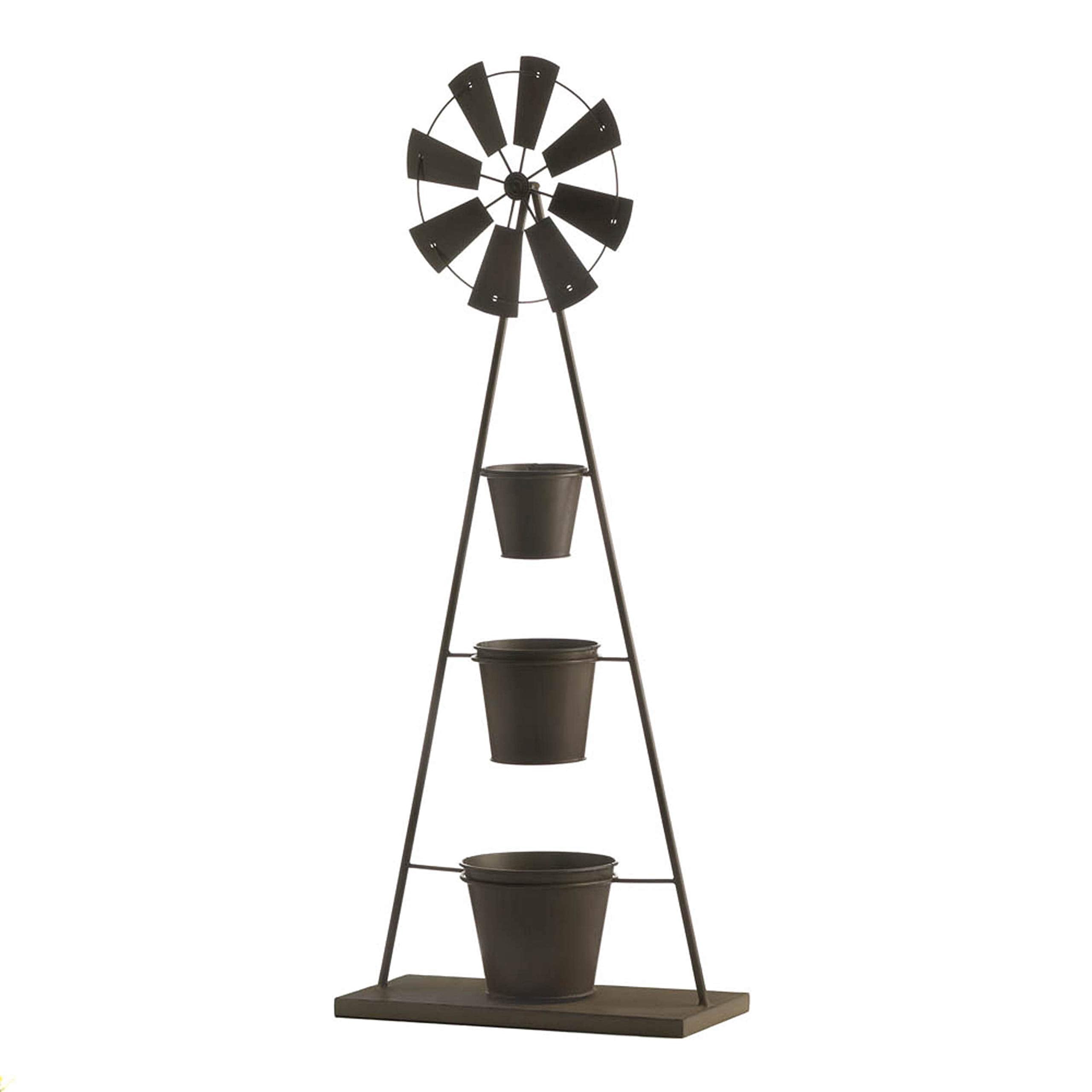Metal Windmill Plant Stand - Walmart.com