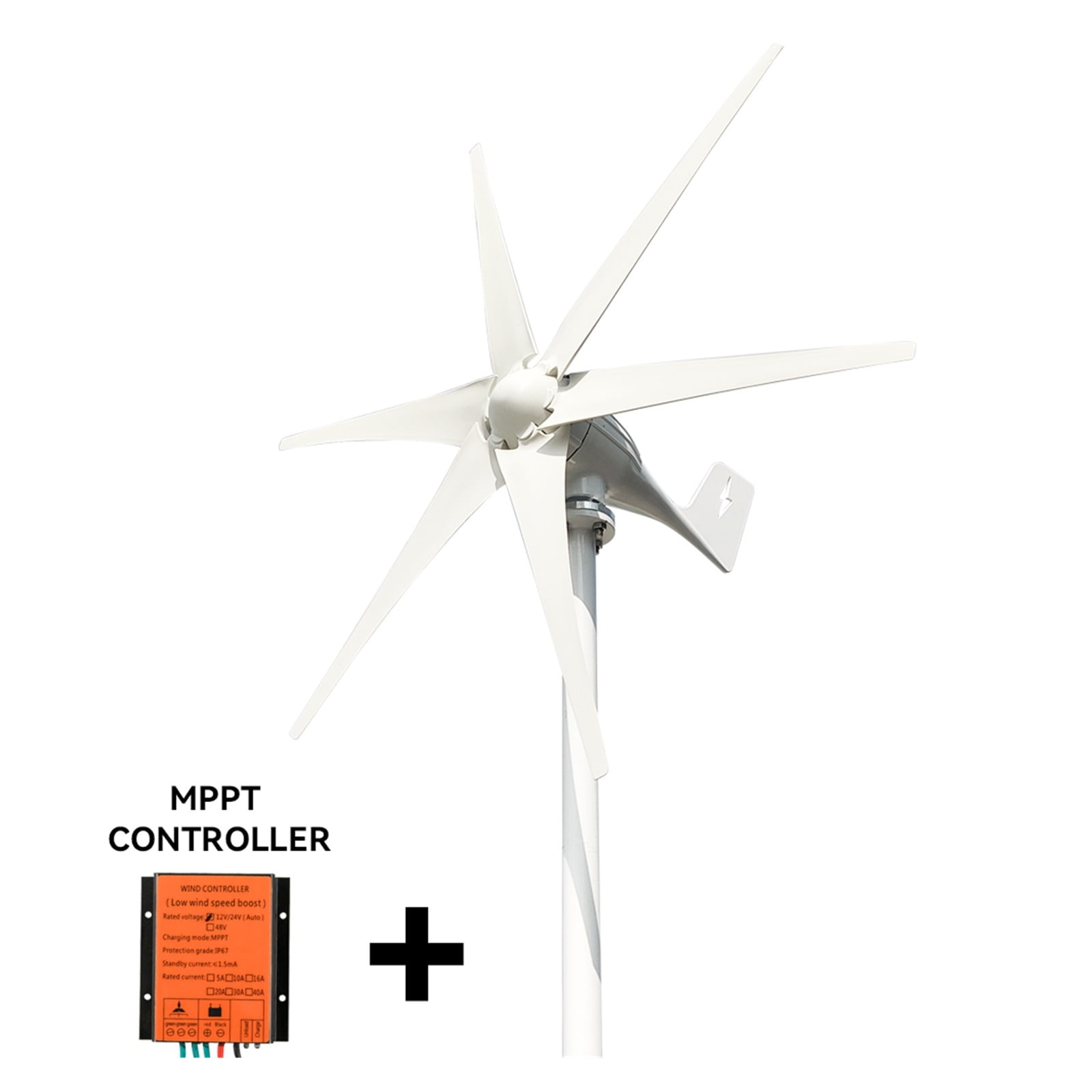 Windmill Turbine Generator Power 2000w 12v 24v 48v 6 Blades With Off ...