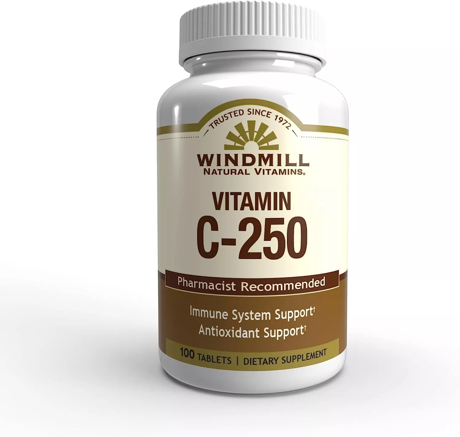 Windmill_Vitamin_C_250_Dietary_Supplement_Support_Immune_System,_100 ...