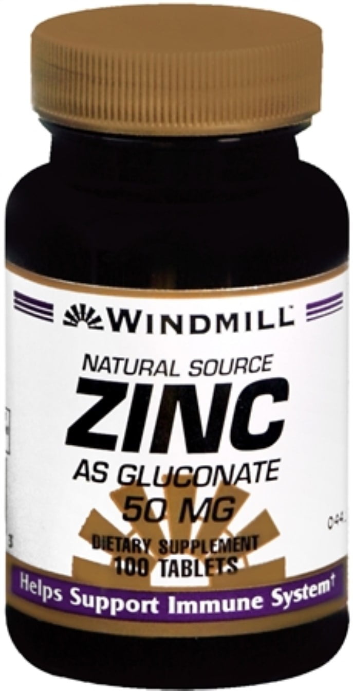 Windmill Zinc 50 mg Tablets Natural Source 100 Tablets - Walmart.com