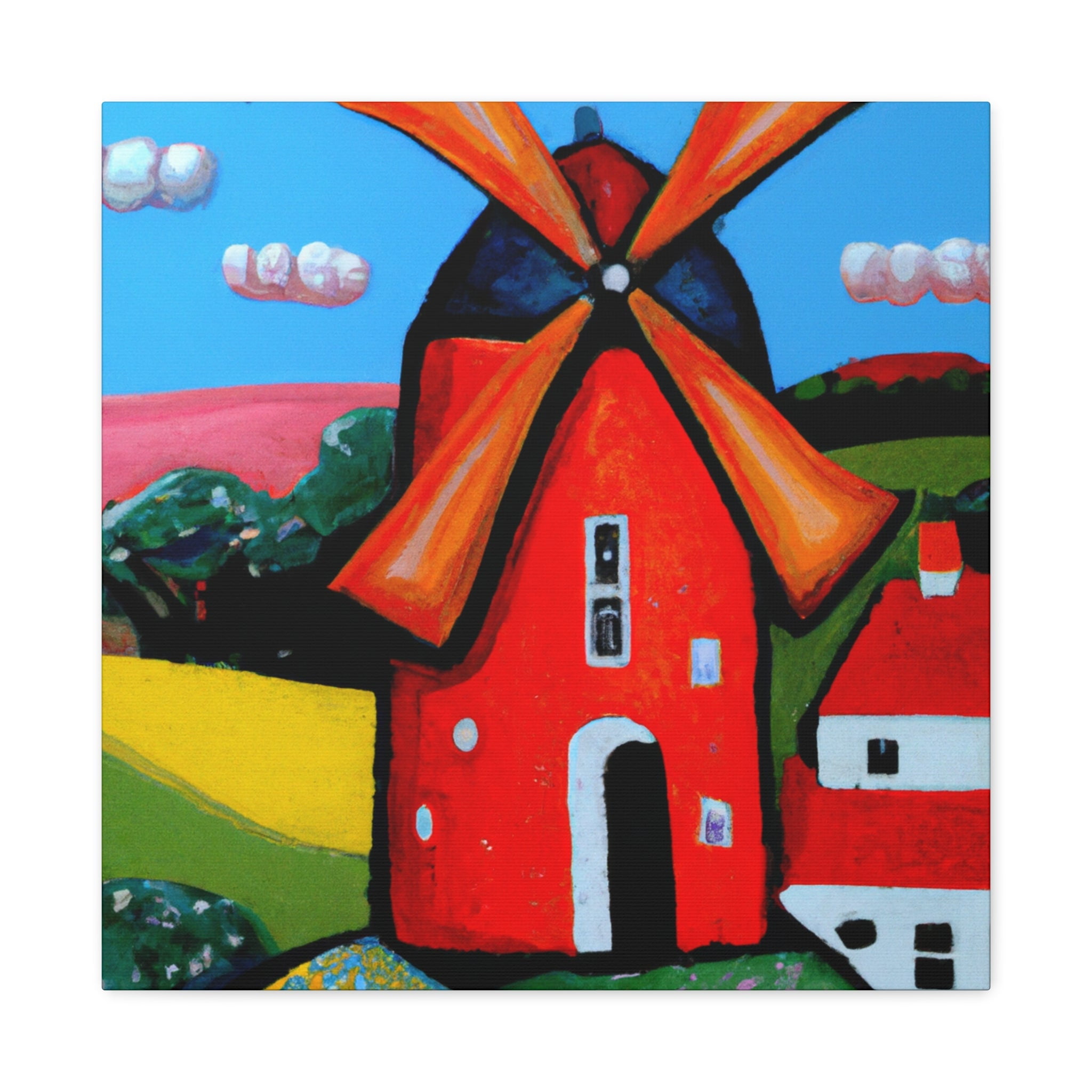 "Windmill on Cartwheels" - Canvas - Walmart.com