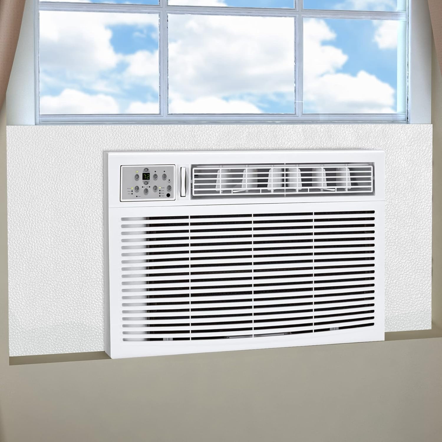 Window AC Insulation Foam Side Panels for Air Conditioner Units, Full ...