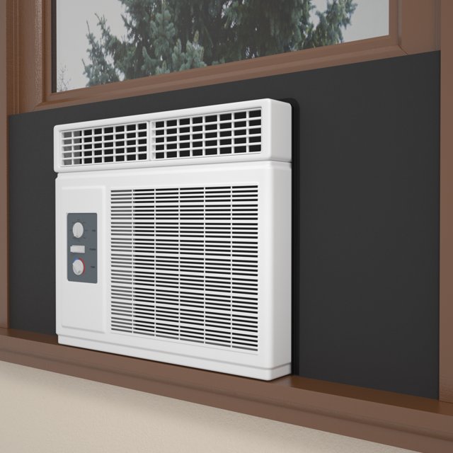Black Window Air Conditioner Insulated Side Panel, Full Surround Seal ...