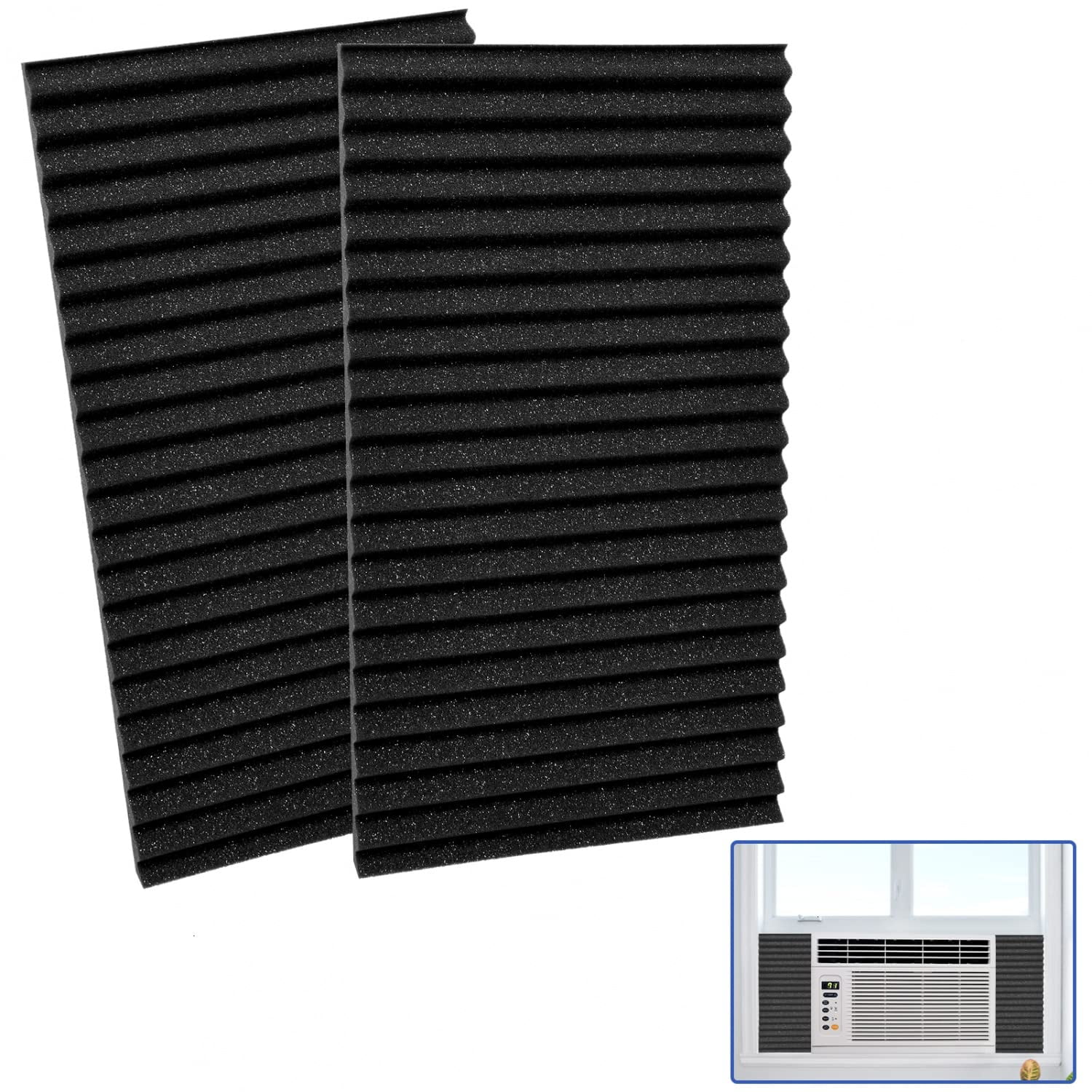 Window Air Conditioner Side Panels Foam Insulation Kit for AC Units ...