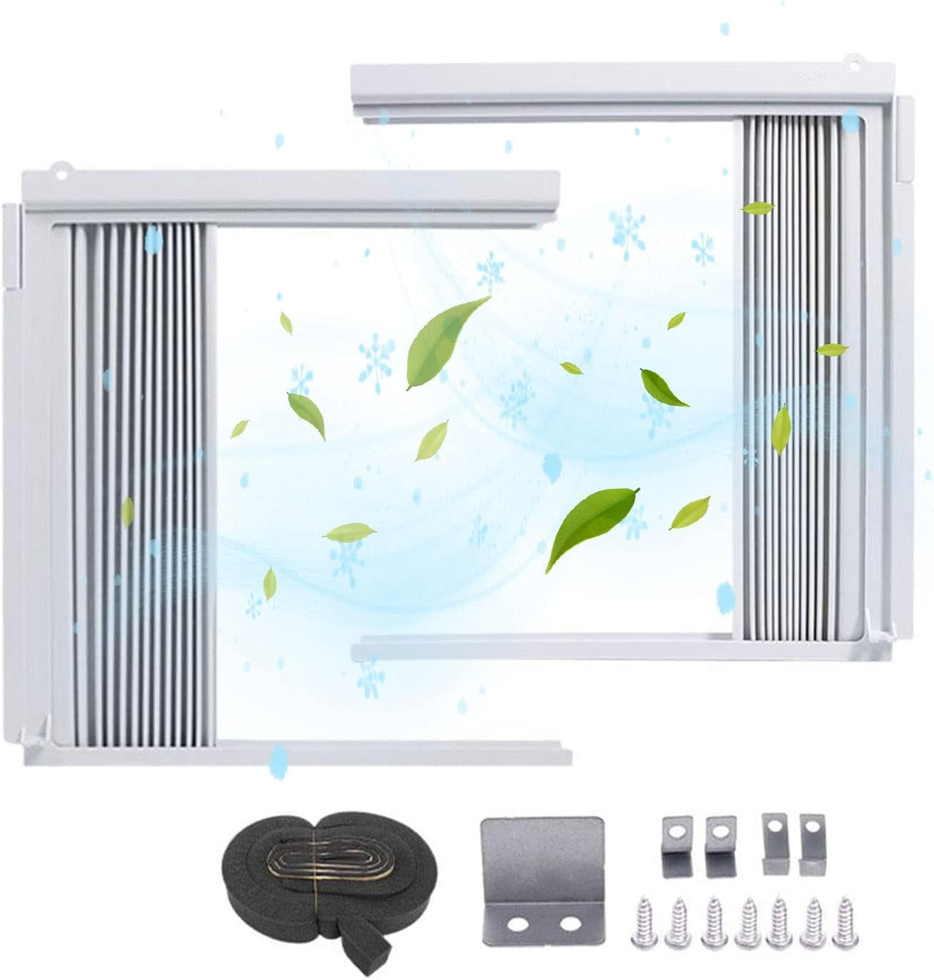 Adjustable Window AC Side Panel Kit, Thermal Insulation, Suitable for ...