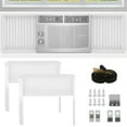 Bxmavoj Window Air Conditioner Side Panels and Frame Set, PVC White ...