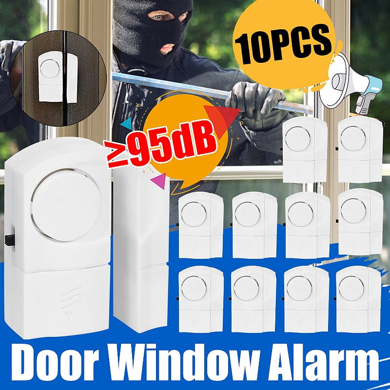 Window Alarm, 10-Pack Wireless Window Door Entry Alarm Burglar Security ...