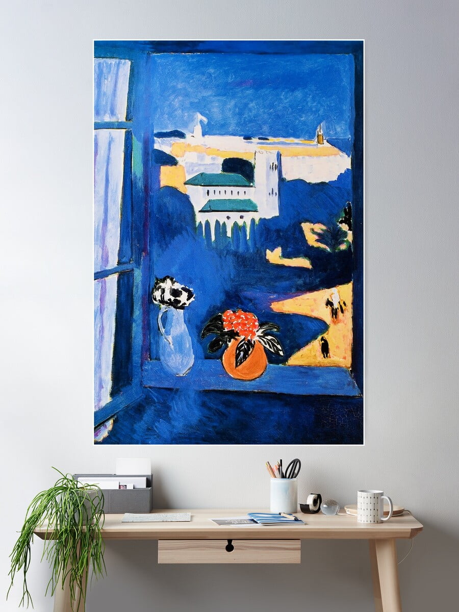 Window At Tangier (1912), Henri Matisse Poster Wall Art, Modern Wall ...