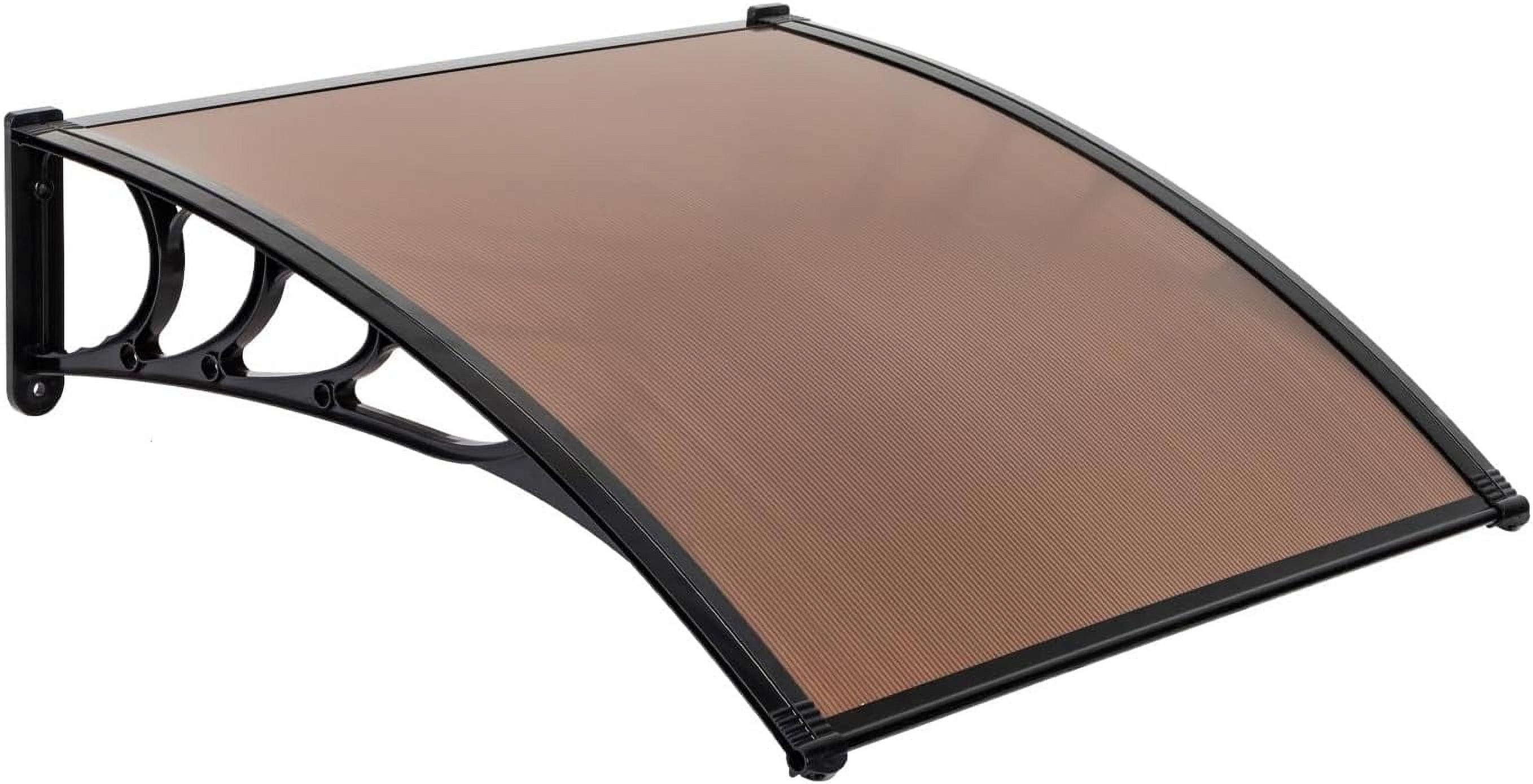 Window Awning Door Canopy 40"x 40", Whole Piece Polycarbonate Cover ...