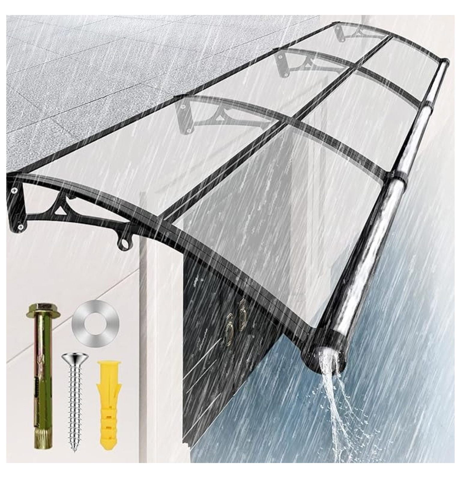 Window Awning Door Canopy,Door Awning with Built-in Drainage System ...