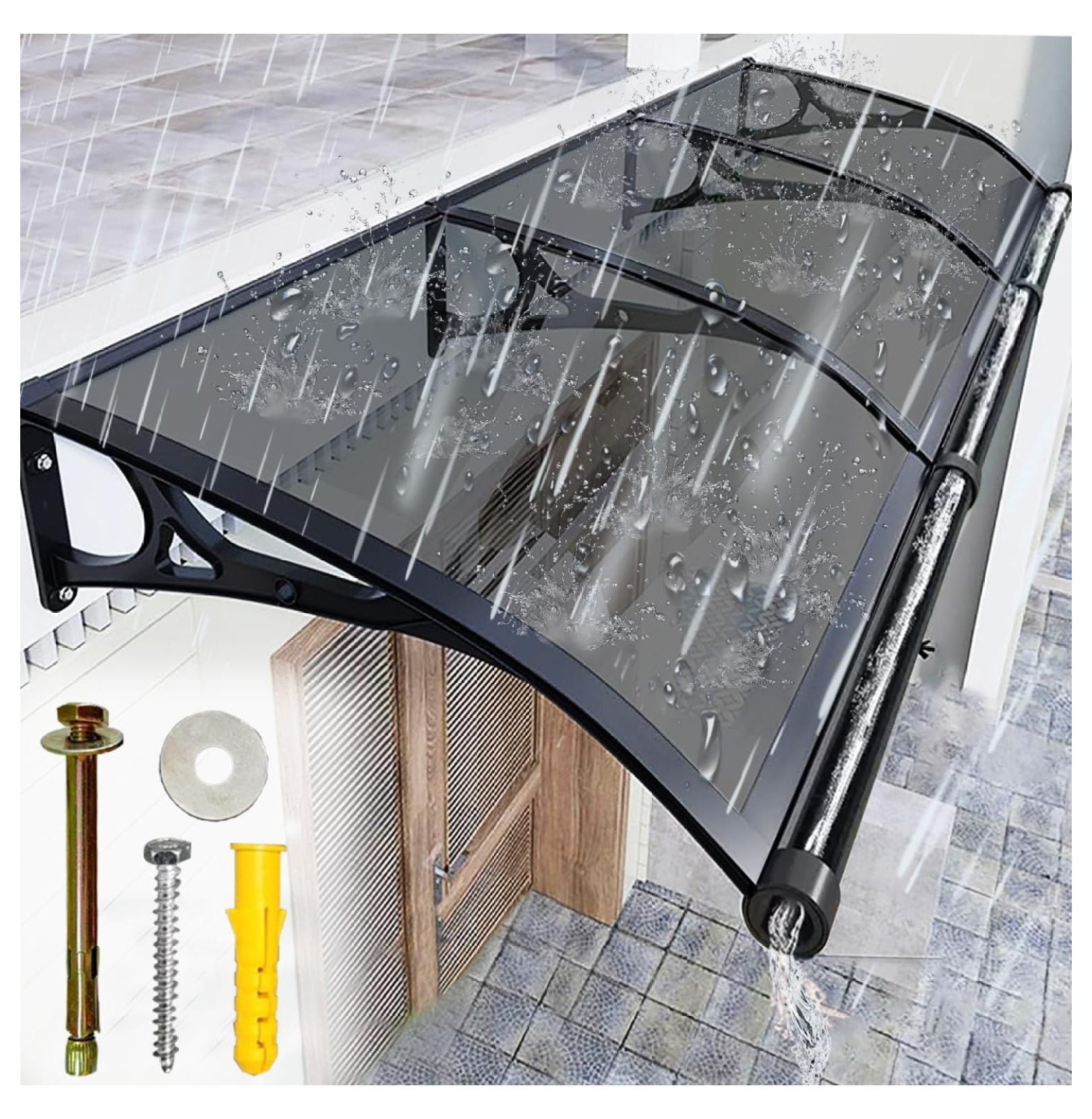 Window Awning for Door Entrance, Patio Awnings Exterior Aluminum Alloy ...