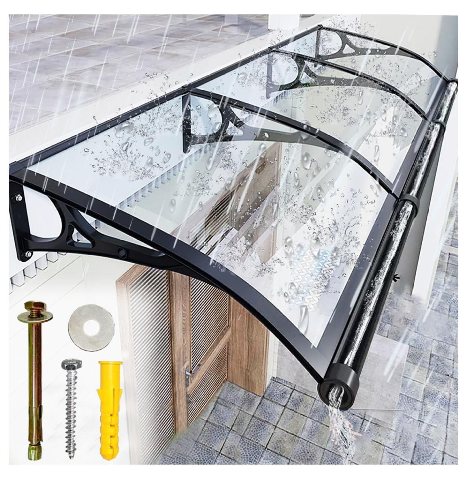 Window Awning for Door Entrance, Patio Awnings Exterior Aluminum Alloy ...