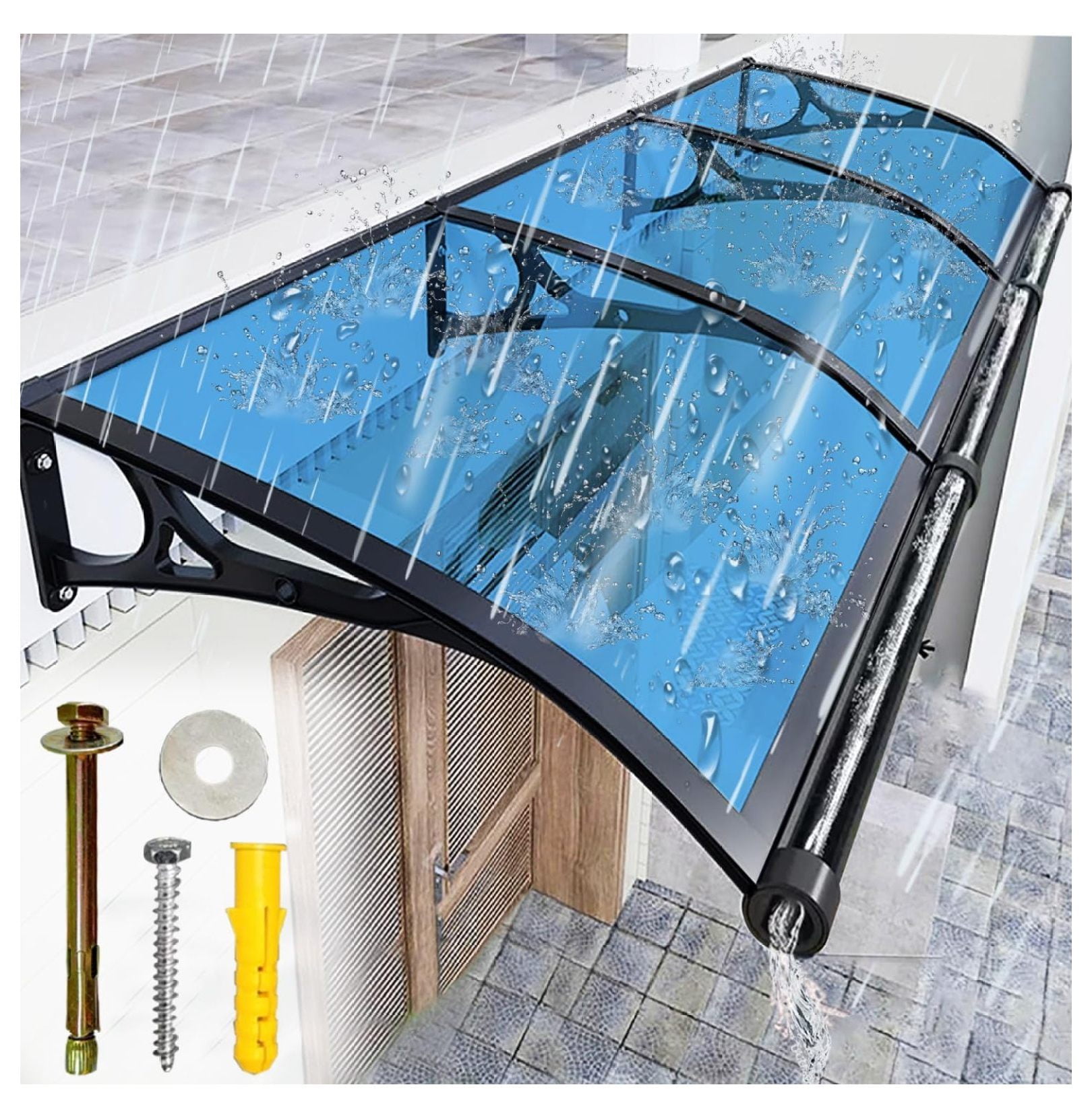 Window Awning for Door Entrance, Patio Awnings Exterior Aluminum Alloy ...
