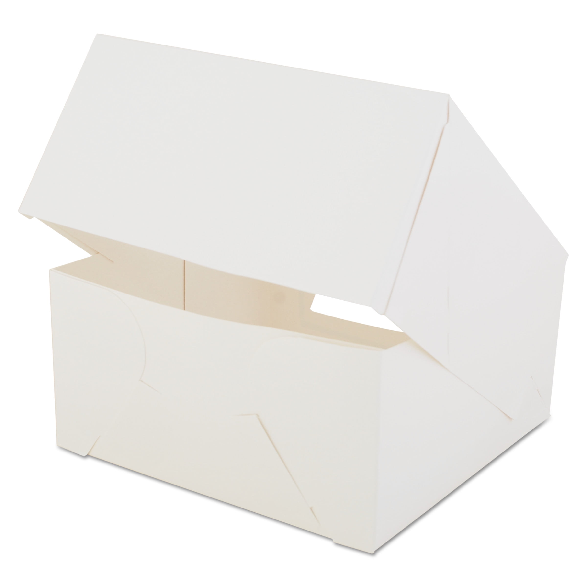 SCT Window Bakery Boxes White Paperboard 8 x 8 x 4 150/Carton 24053 ...