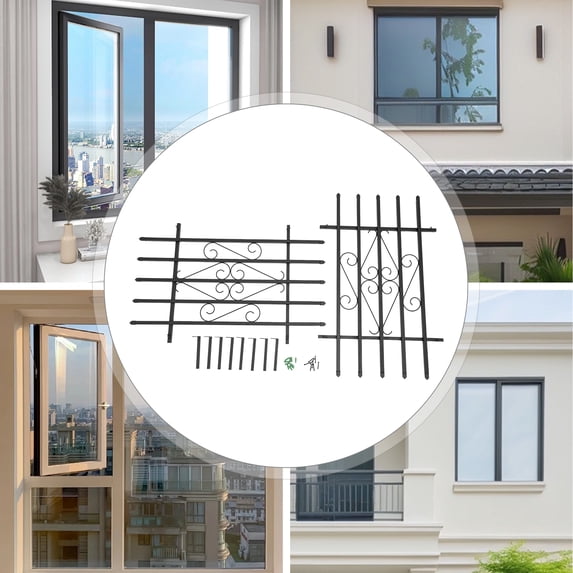Window Bar Guard Wing Nuts, Window Security Bars, Sturdy Window Guard ...