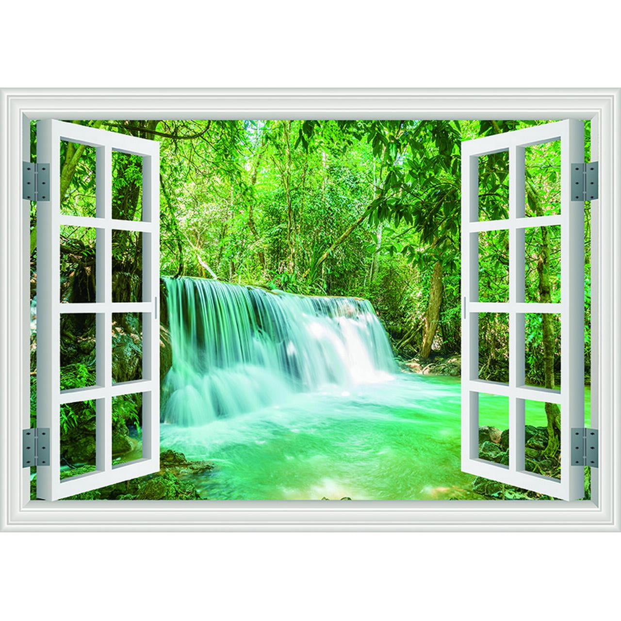 Window Beach Coconut Tree Photography Backdrops Props Scenery Mall ...