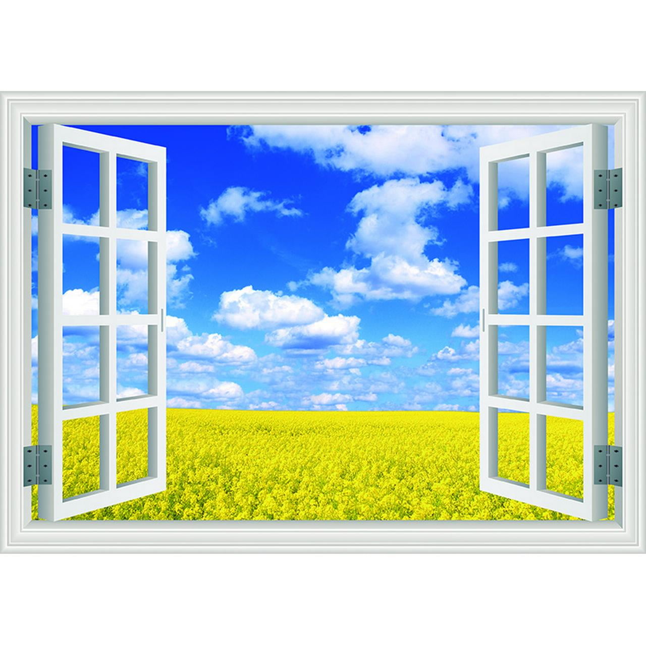 Window Beach Coconut Tree Photography Backdrops Props Scenery Mall ...