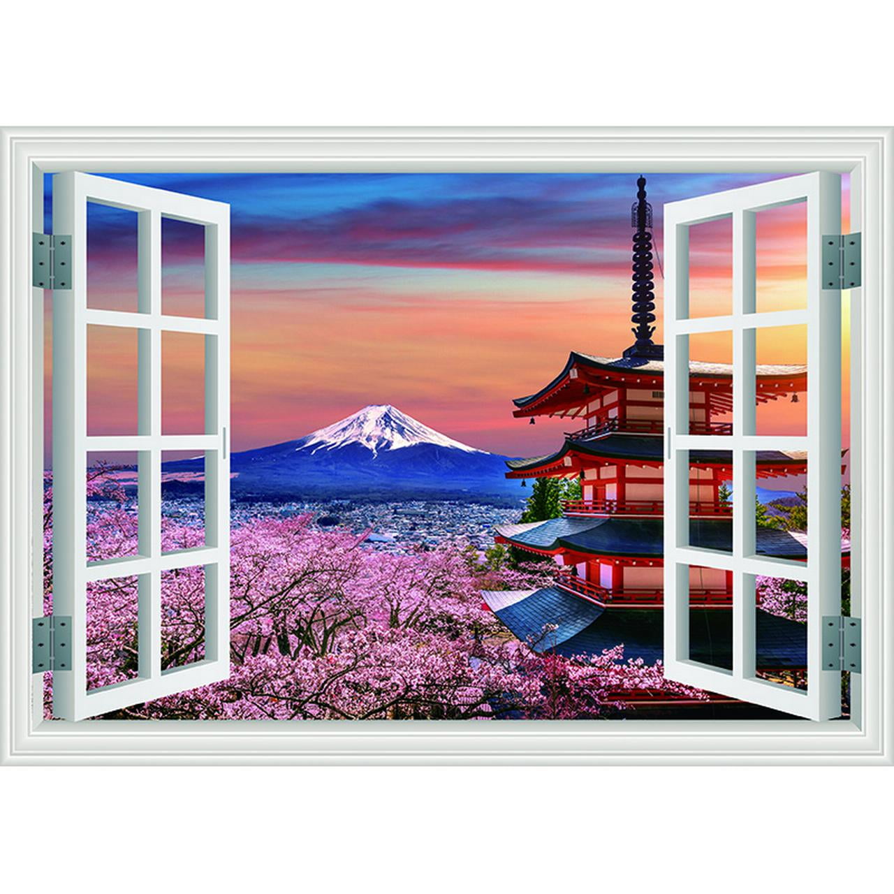 Window Beach Coconut Tree Photography Backdrops Props Scenery Mall ...