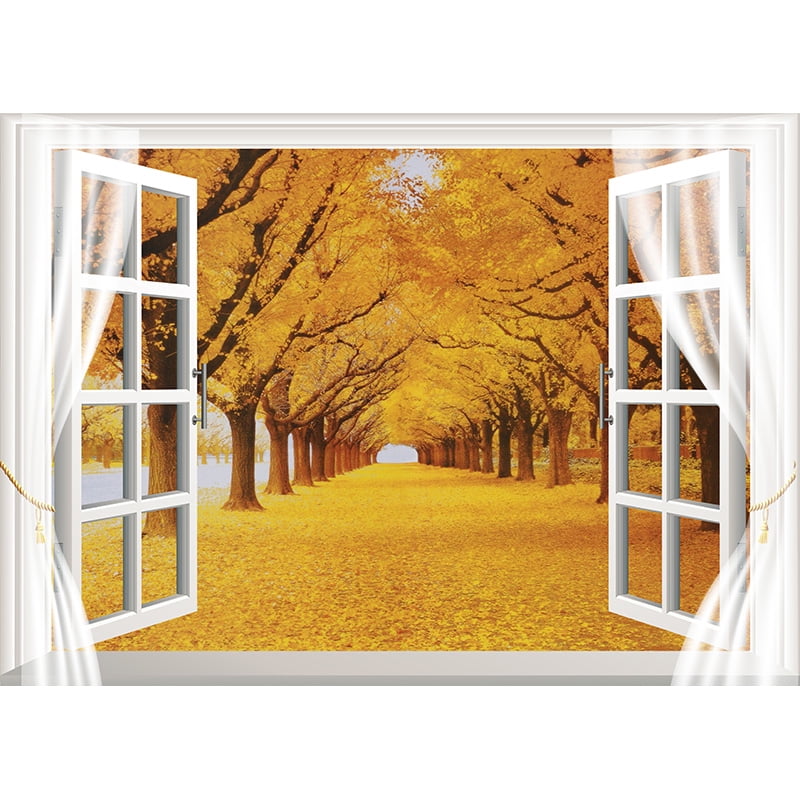 Window Beach Coconut Tree Photography Backdrops Props Scenery Mall ...