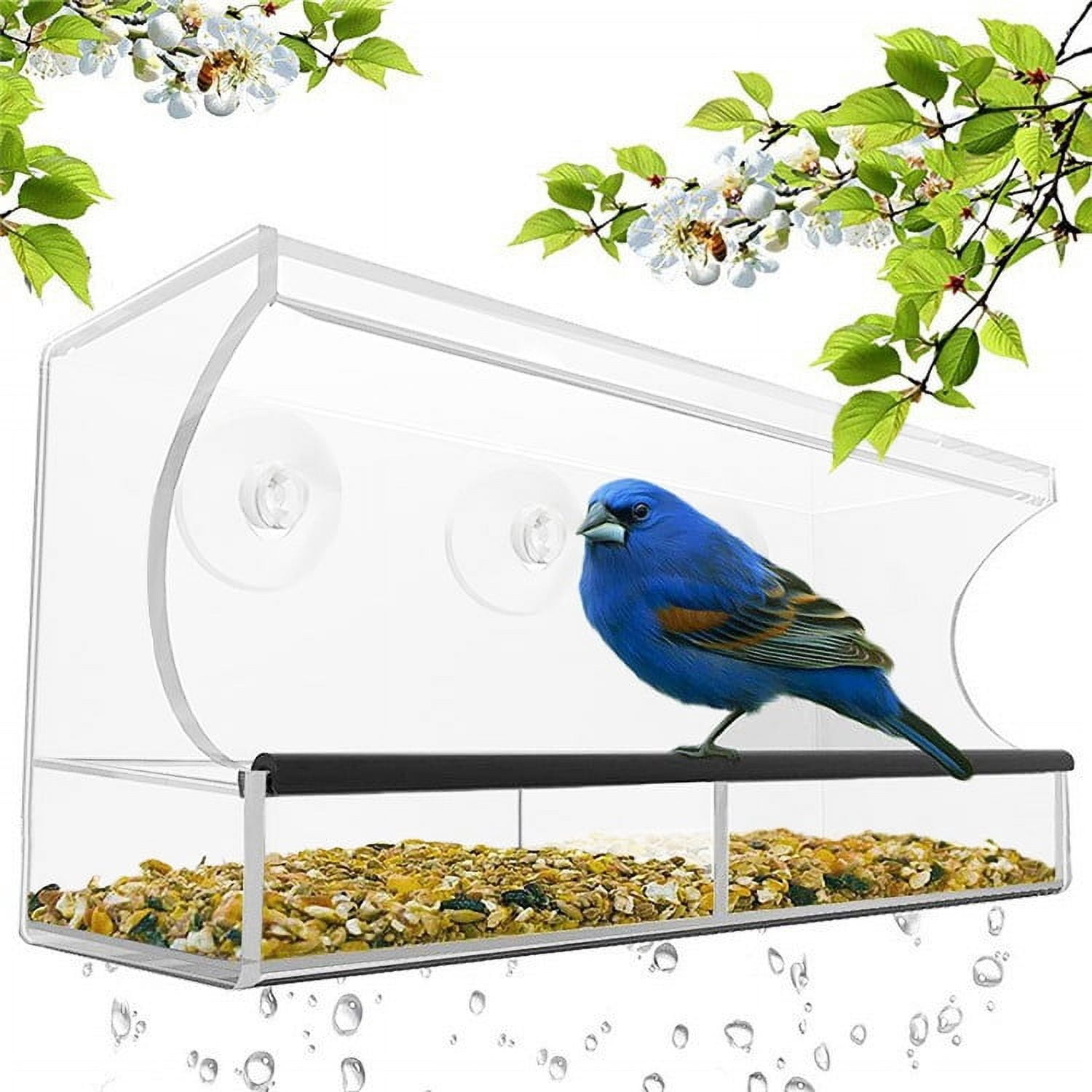 MRSXXNTY Window Bird Feeder，Nature Anywhere Transparent Acrylic Window ...