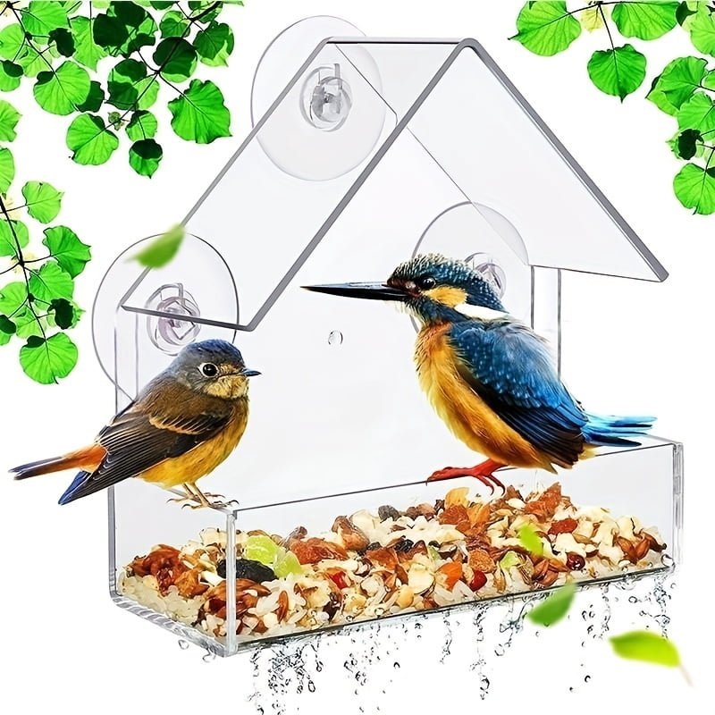 Window Bird Feeder Ultra-Strong Suction Cup, and Weather-Resistant ...