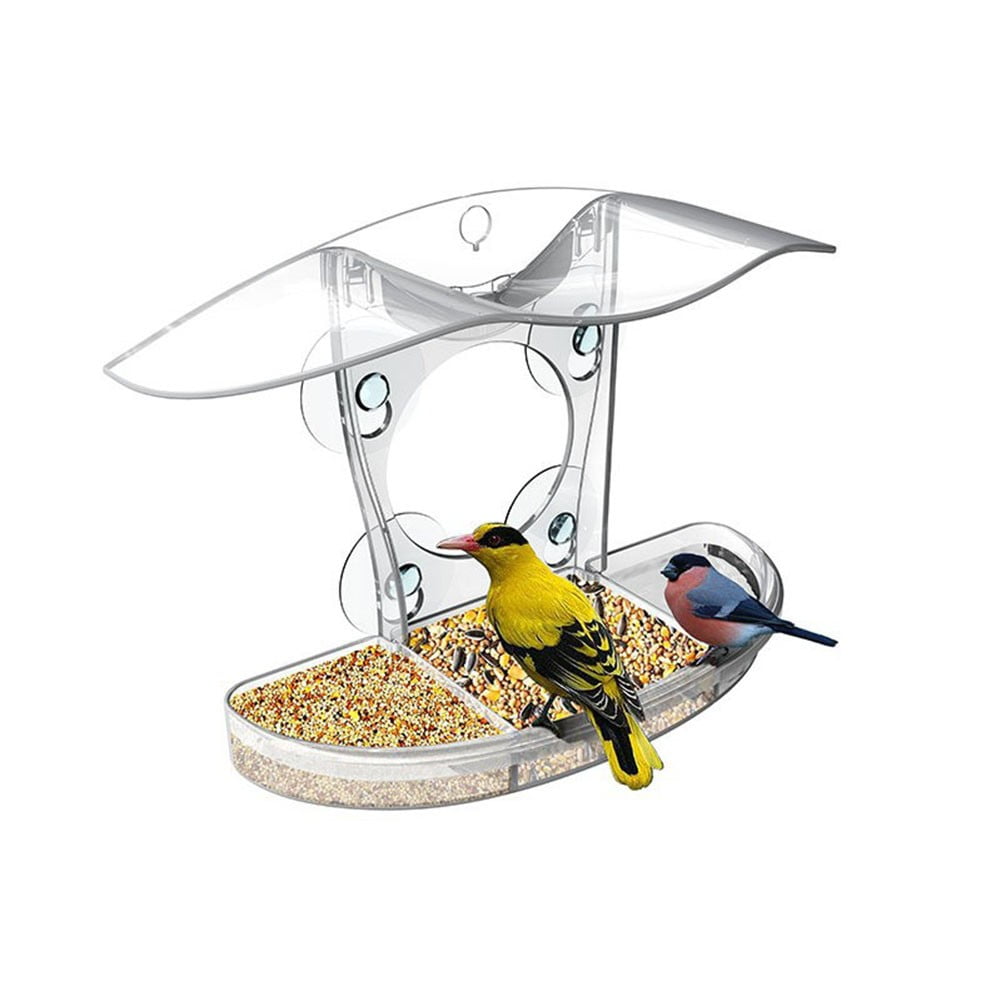 Window Bird Feeder with Strong Suction Cups for Wild Bird Watching ...