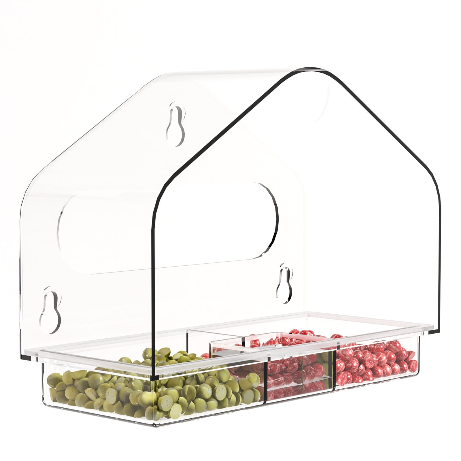 Window Bird Feeders With Strong Suction Cups Color Printed For Wild ...