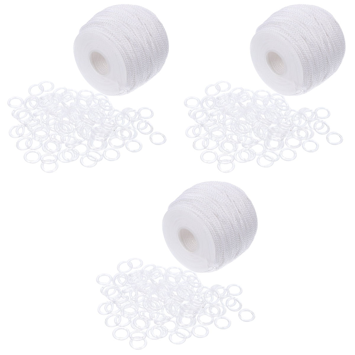 Window Blind Cord,3 Sets of Roman Blind Curtain Rings Shade Blinds Pull ...