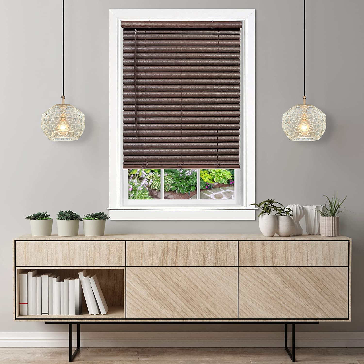 Window Blinds, 30 x 64 inches, Mahogany - Walmart.com