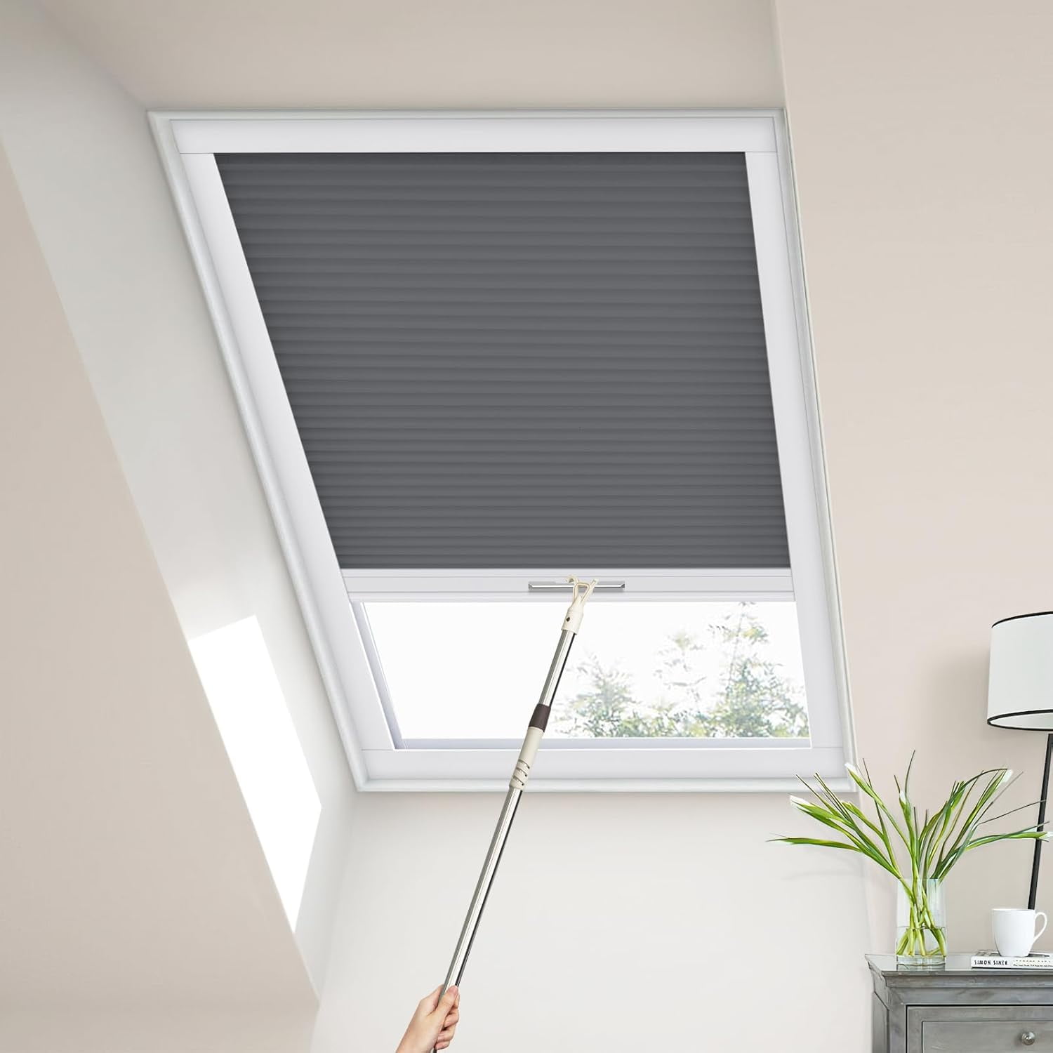 Window Blinds, Skylight Shades Window Cordless Cellular Shades Room ...