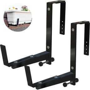 4 Pack 24inch Window Box Deck Horse Trough Railing Planter with Coco ...