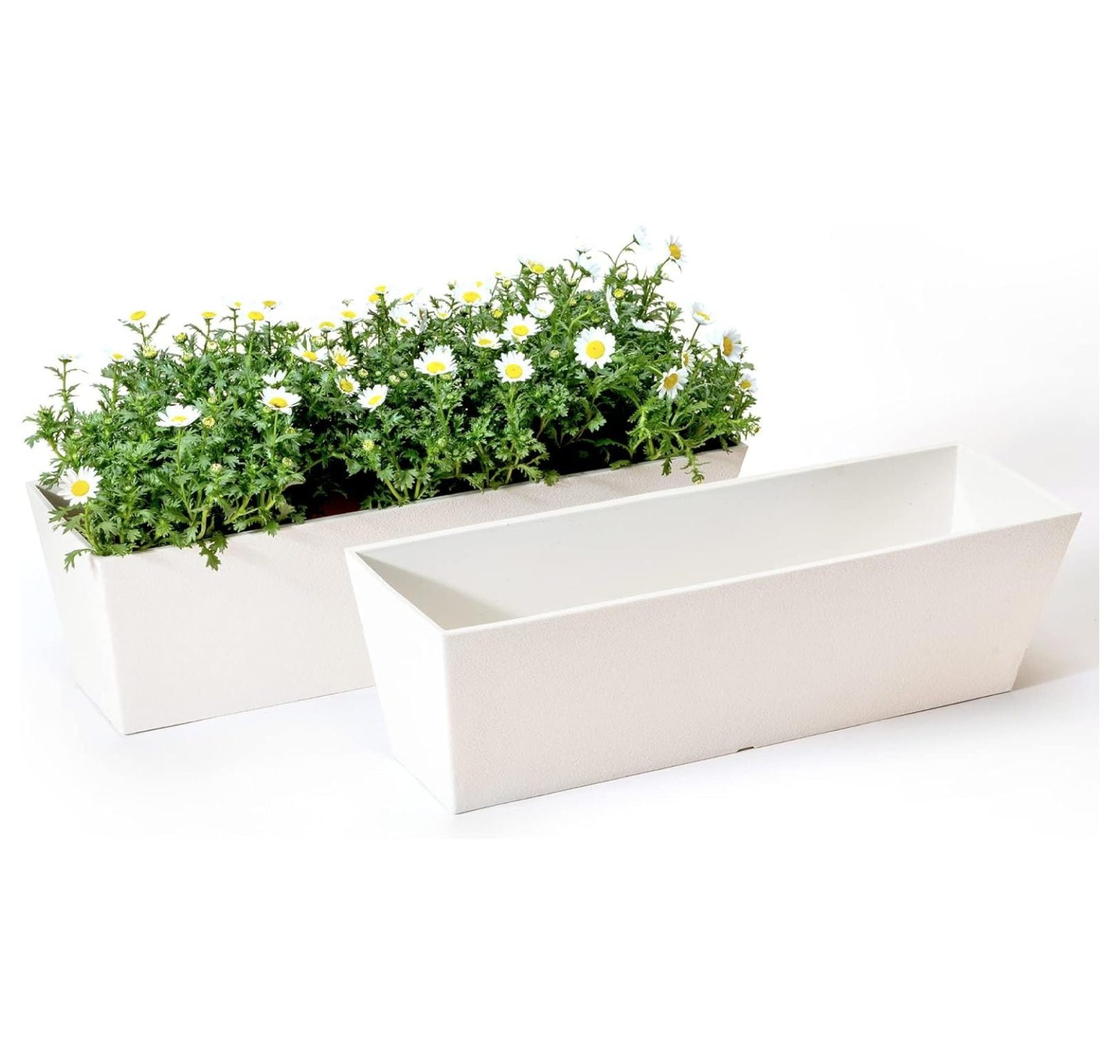 Window Boxes Planters, Rectangular Plastic Planter for Indoor and ...