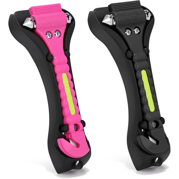 Window Breaker Tool, 2-in-1 Emergency Escape Tool with Seatbelt Cutter ...