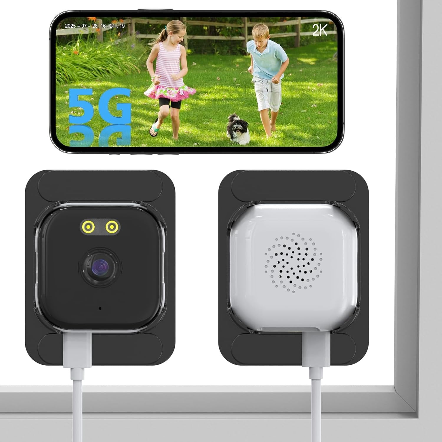 Window Camera 3MP with Anti-Reflection Tech, 5GHz/2.4GHz -Band WiFi ...